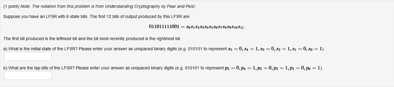 Solved (1 point) Note: The notation from this problem is | Chegg.com