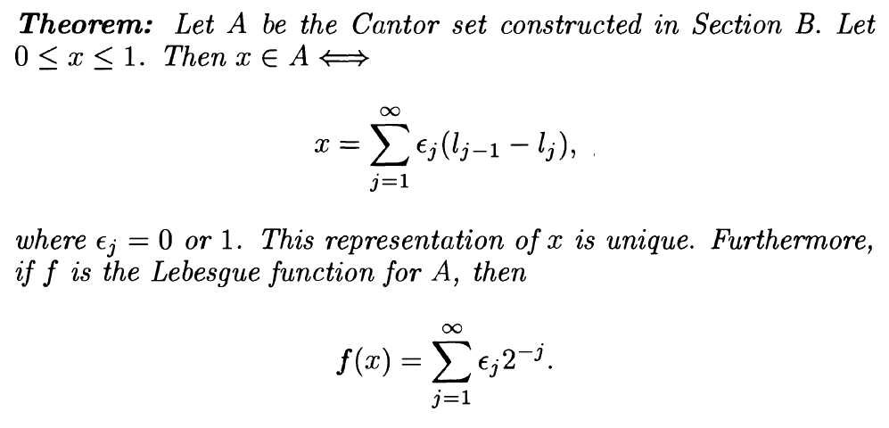 Solved Problem 9. Let f be the Lebesgue function for the | Chegg.com