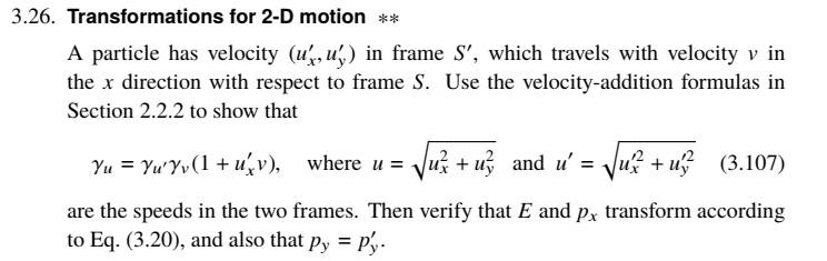 Solved 6. Transformations for 2-D motion ∗∗ A particle has | Chegg.com