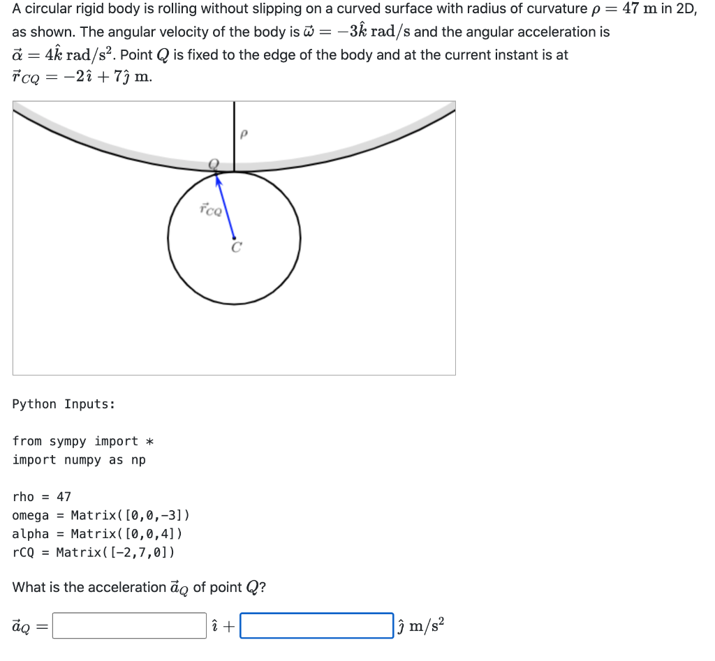 Solved A circular rigid body is rolling without slipping on | Chegg.com