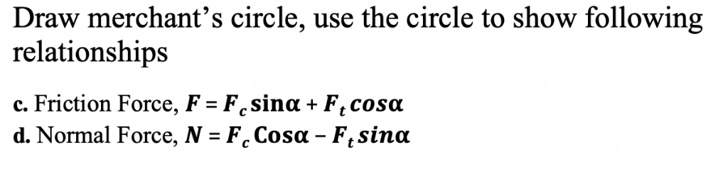 Solved Draw merchant's circle, use the circle to show | Chegg.com