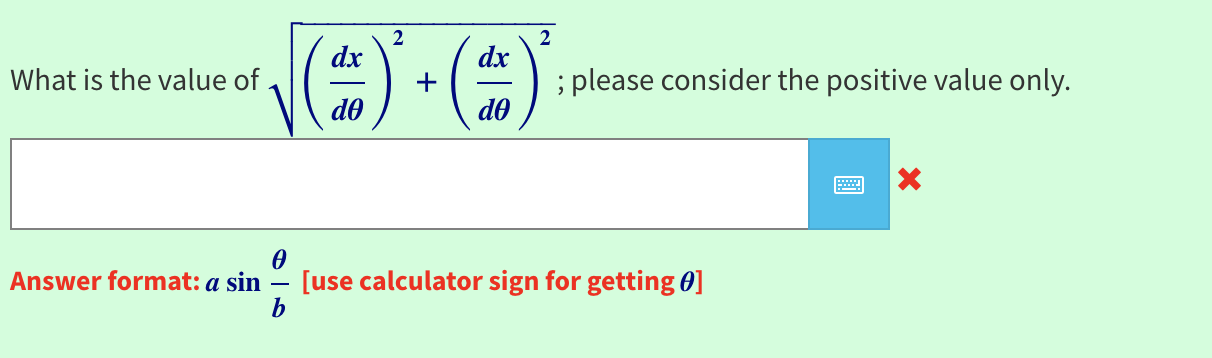 Solved A cycloid is given by x=2(θ−sinθ) and y=2(1−cosθ); | Chegg.com