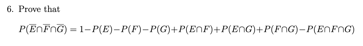 Solved 6. Prove that | Chegg.com