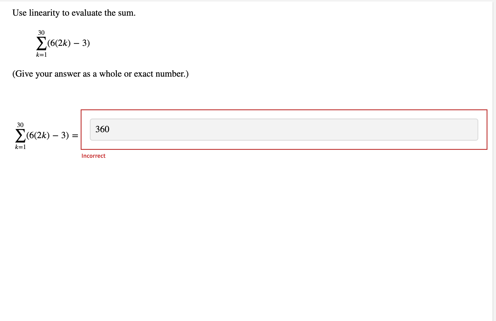 Solved Use linearity to evaluate the | Chegg.com