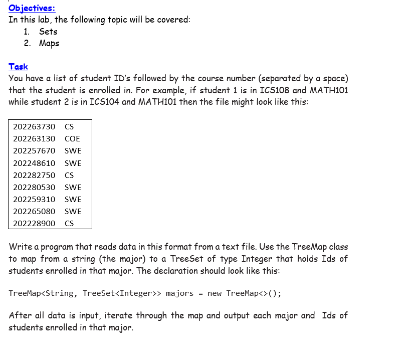 Solved Objectives: In this lab, the following topic will be | Chegg.com