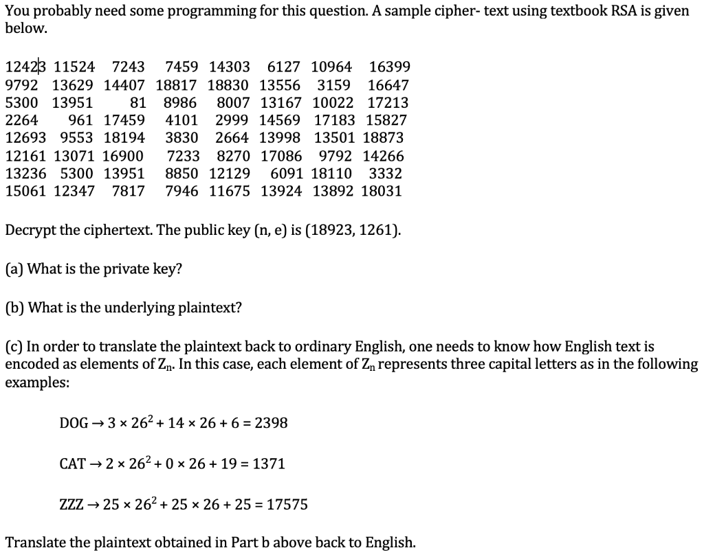 Solved You probably need some programming for this question. | Chegg.com