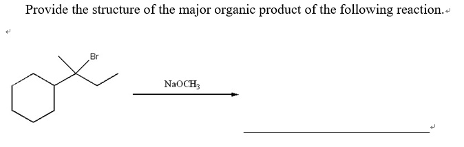 Solved Provide the structure of the major organic product of | Chegg.com