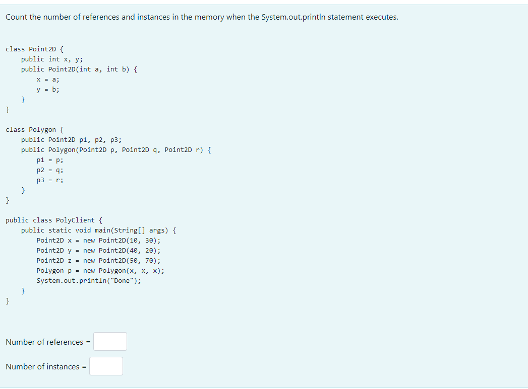 Solved Complete the class definition for a class that | Chegg.com