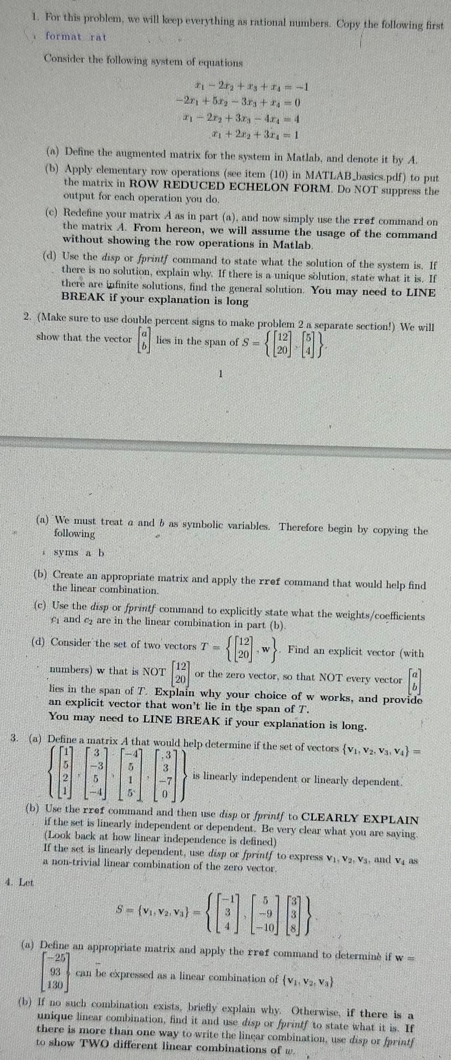 Solved 1. For this problem, we will keep everything as | Chegg.com