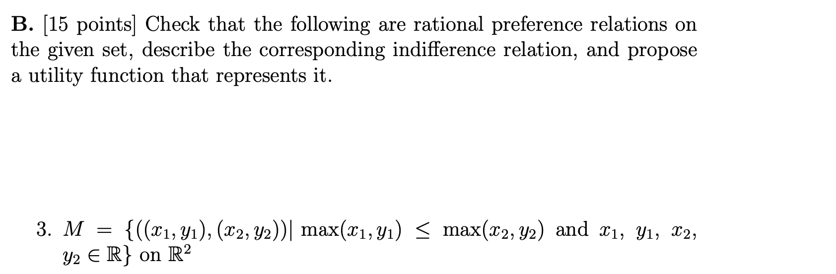 Solved B. [15 points ] Check that the following are rational | Chegg.com