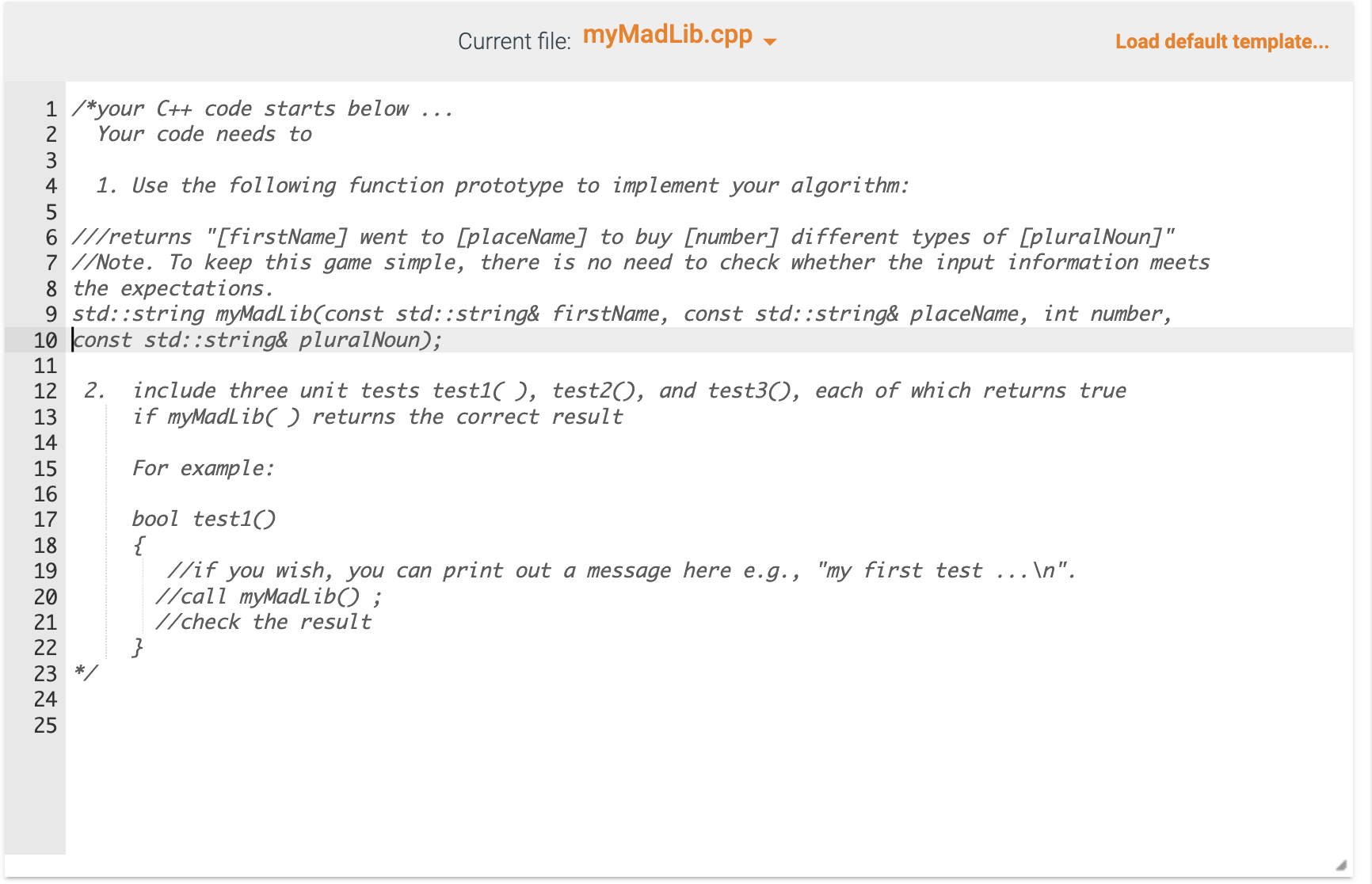 Solved Mad Libs are activities that have a person provide | Chegg.com