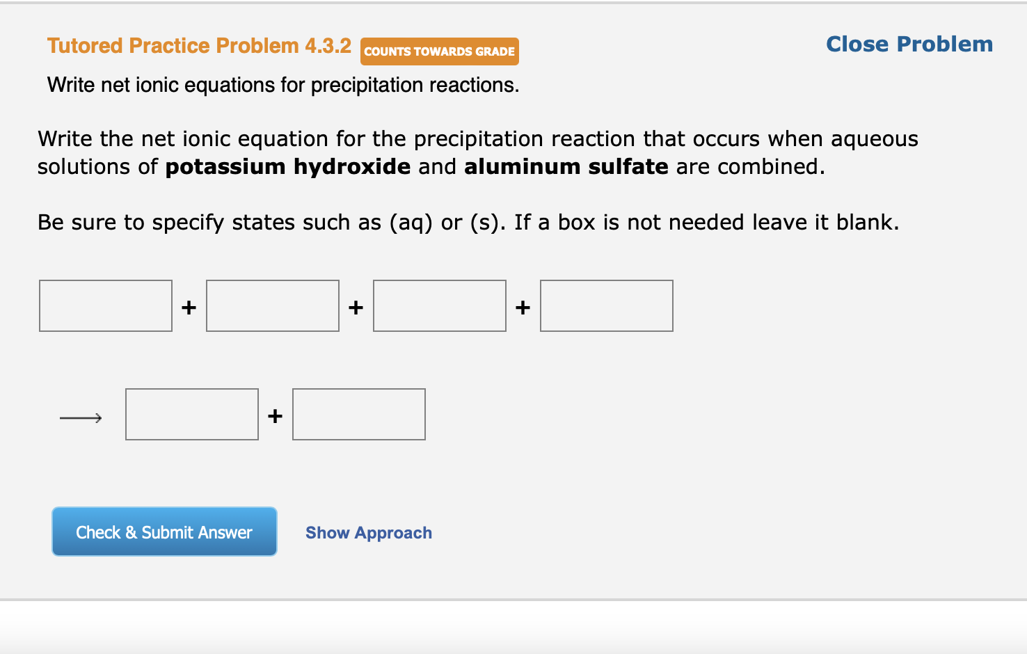Solved Tutored Practice Problem 432 Counts Towards Grade 