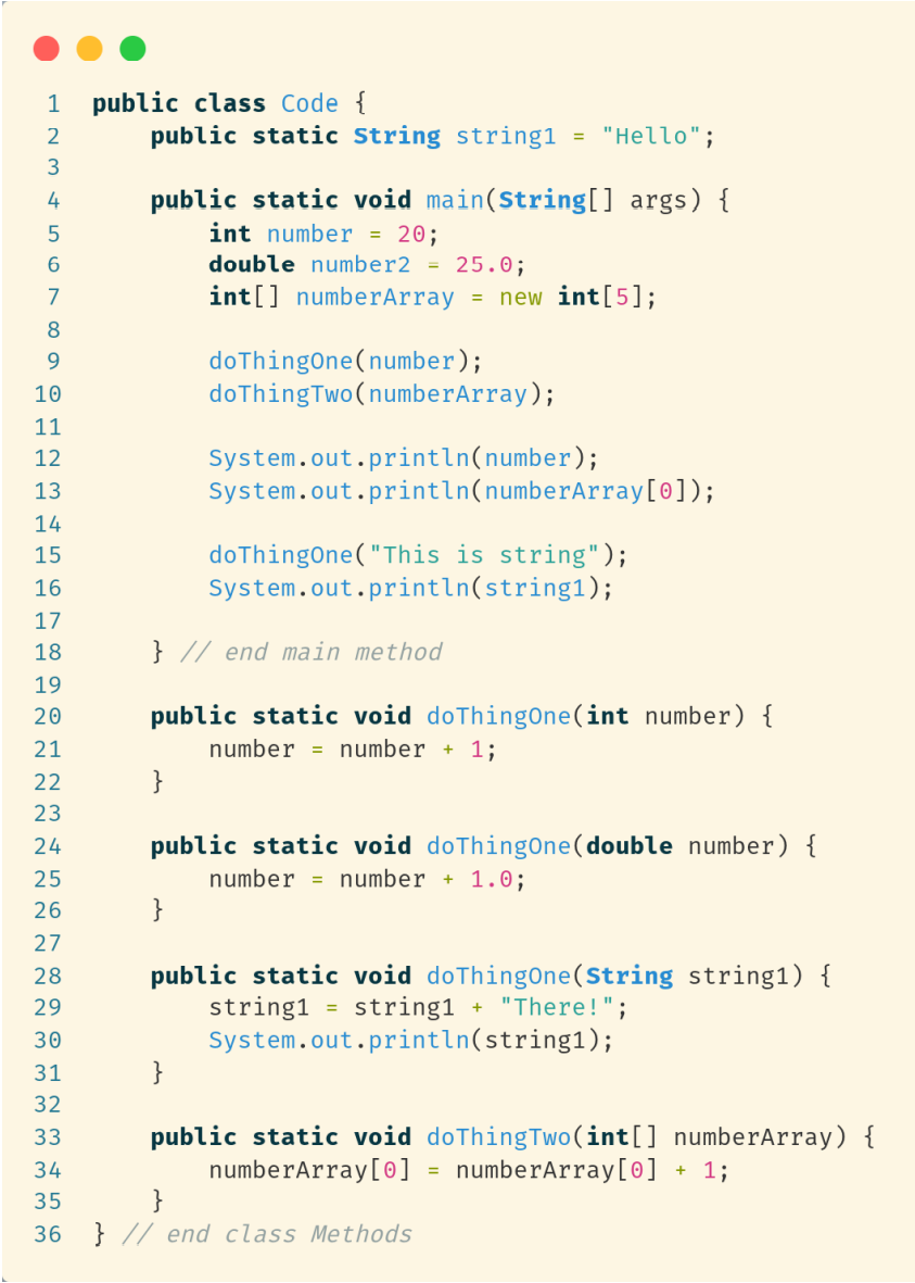 Solved JAVA: Consider the code below to answer | Chegg.com