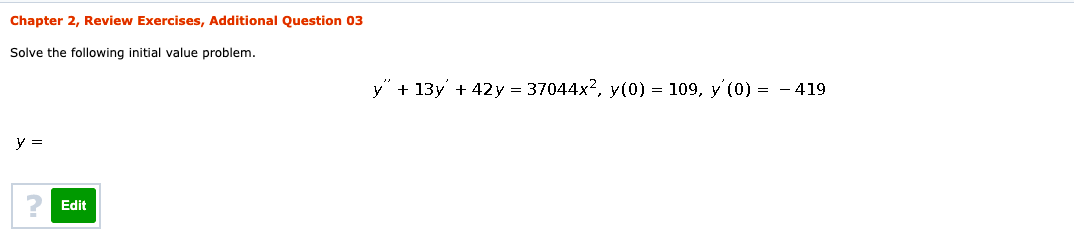 Solved Chapter 2, Section 2.7, Additional Question 06 Solve | Chegg.com