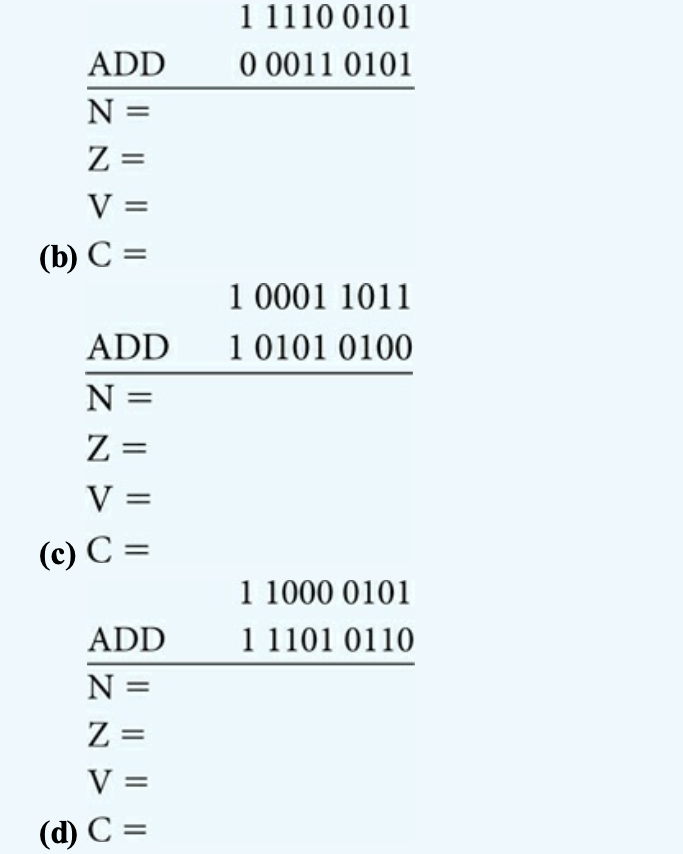 Solved \begin{tabular}{ll} & 111100101 \\ ADD & 000110101 \\ | Chegg.com