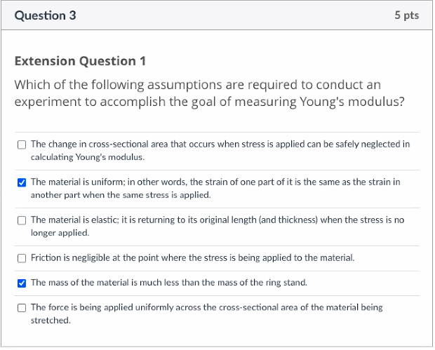 Solved Question 3 5 pts Extension Question 1 Which of the | Chegg.com Solved Question 3 5 pts Extension Question 1 Which of the | Chegg.com