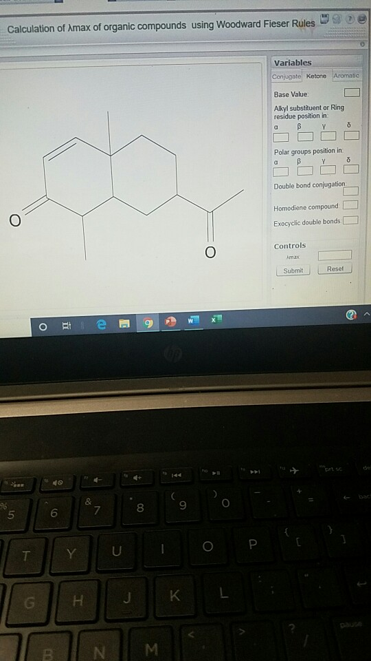 Solved Calculation of Amax of organic compounds using | Chegg.com