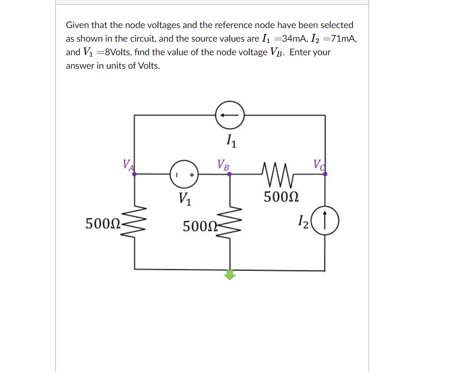 Solved Given that the node voltages and the reference node | Chegg.com