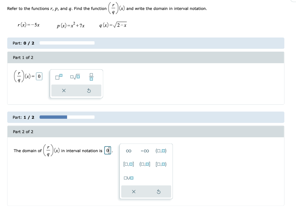Solved Refer to the functions r, p, and q. Find the function | Chegg.com