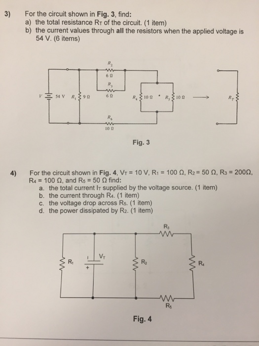 Solved For The Circuit Shown In Fig 3 Find The Total