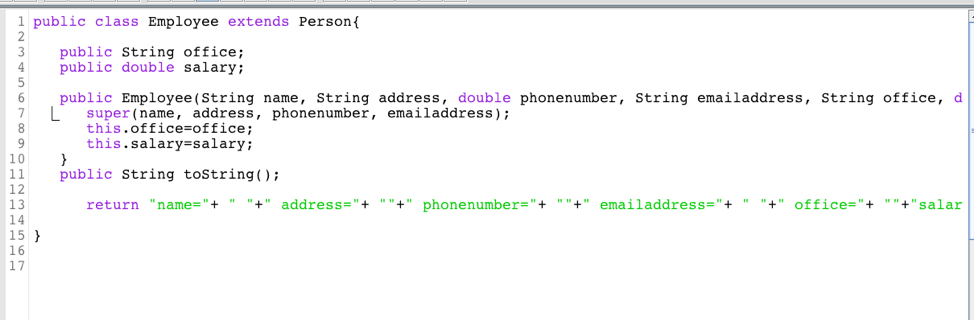 Solved Design a class named Person and its two subclasses | Chegg.com