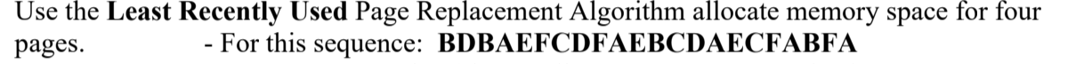 Solved Use the Least Recently Used Page Replacement | Chegg.com