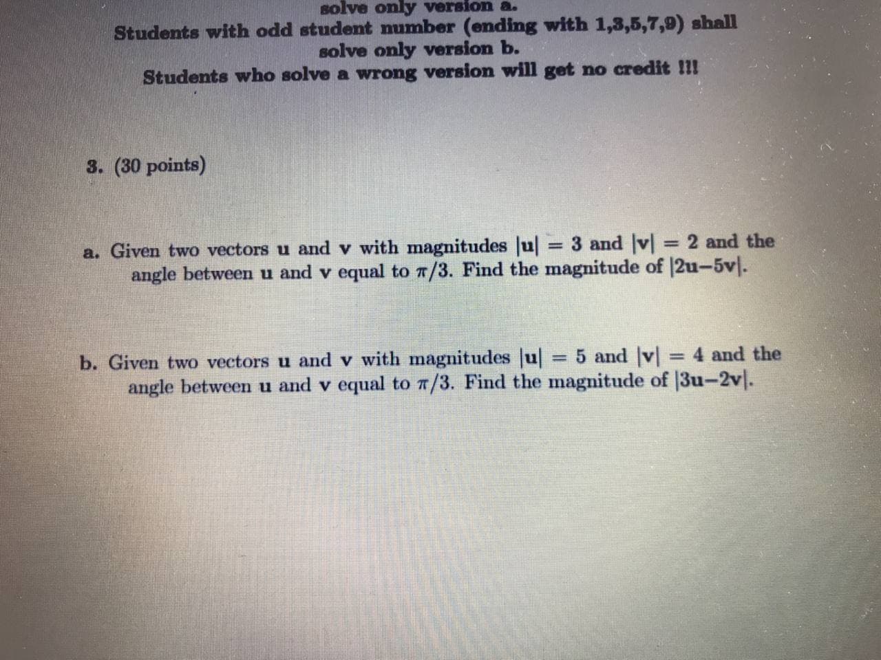 Solved solve only version a. Students with odd student | Chegg.com