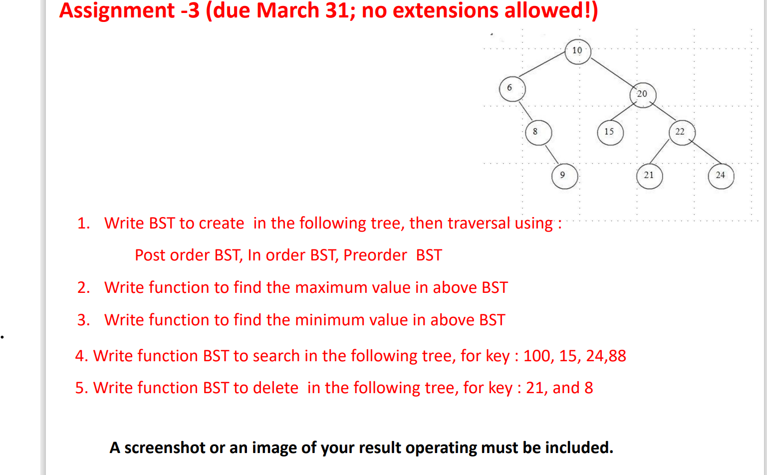 Solved Assignment 3 Due March 31 No Extensions Allowed
