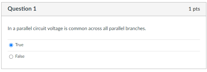 Solved In a parallel circuit voltage is common across all | Chegg.com