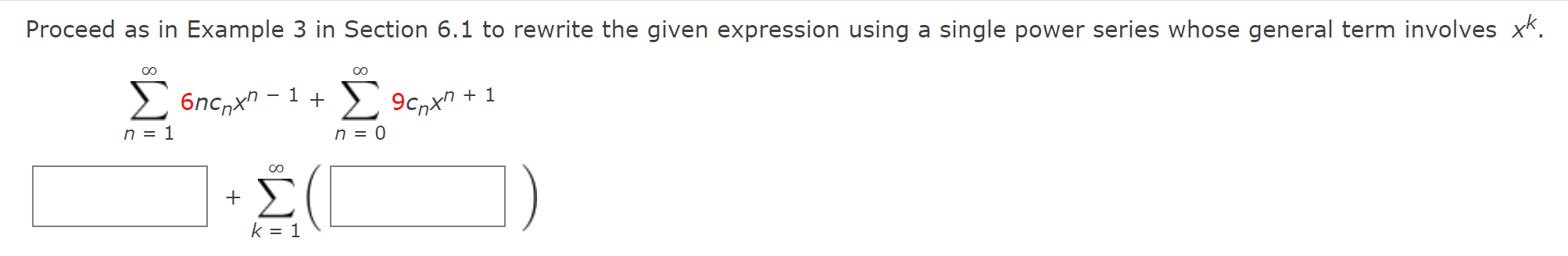 Solved Proceed as in Example 3 in Section 6.1 to rewrite the | Chegg.com