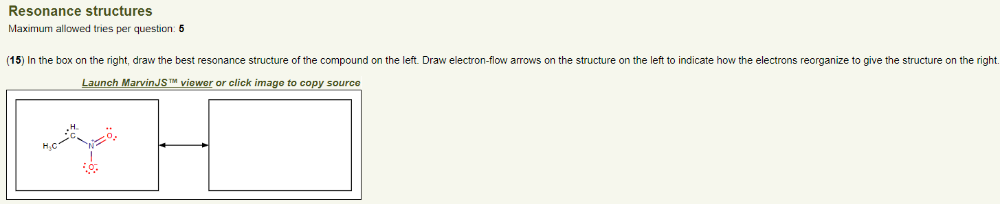 Solved Resonance structuresMaximum allowed tries per | Chegg.com