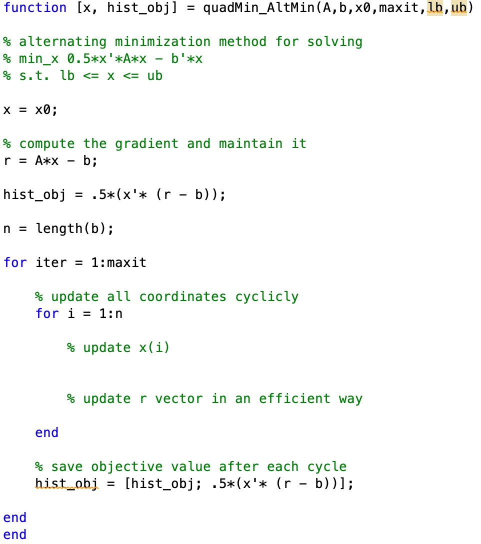 Consider the constrained quadratic minimization | Chegg.com