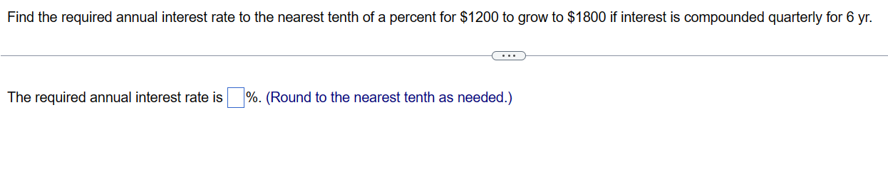 Solved Find the required annual interest rate to the nearest | Chegg.com