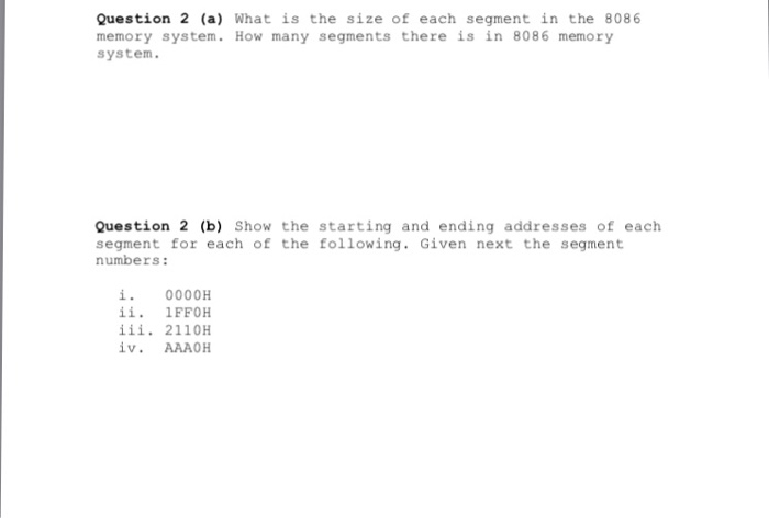 Solved CPCS 373-Microprocessor Assignment-1 First Semester | Chegg.com