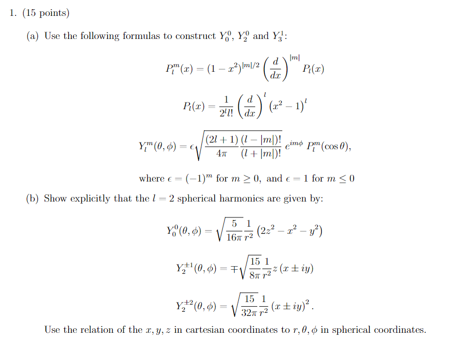 Solved Use the following formulas to construct Y 0 0 , Y 0 2 | Chegg.com