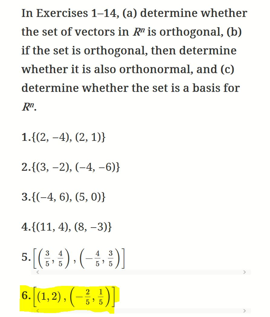 Solved In Exercises 1-14, (a) determine whether the set of | Chegg.com