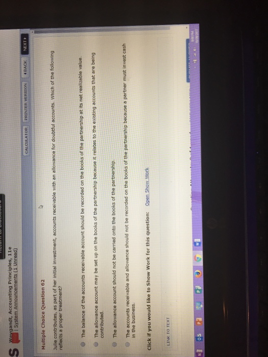 Solved Return to Blackboard gandt, Accounting Principles, | Chegg.com