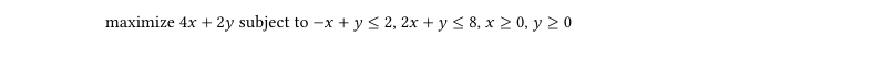 Solved Solve the following LP optimization problem using the | Chegg.com