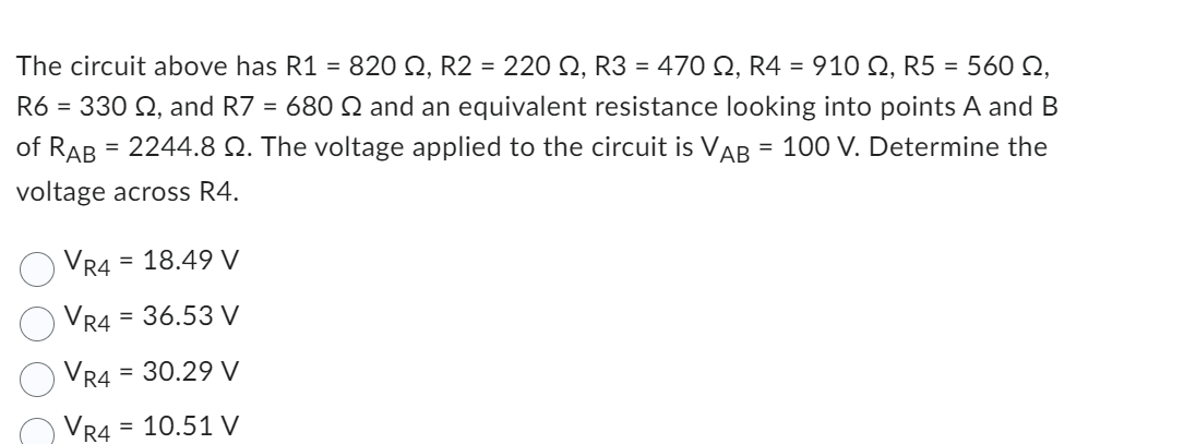 Solved The circuit above has | Chegg.com