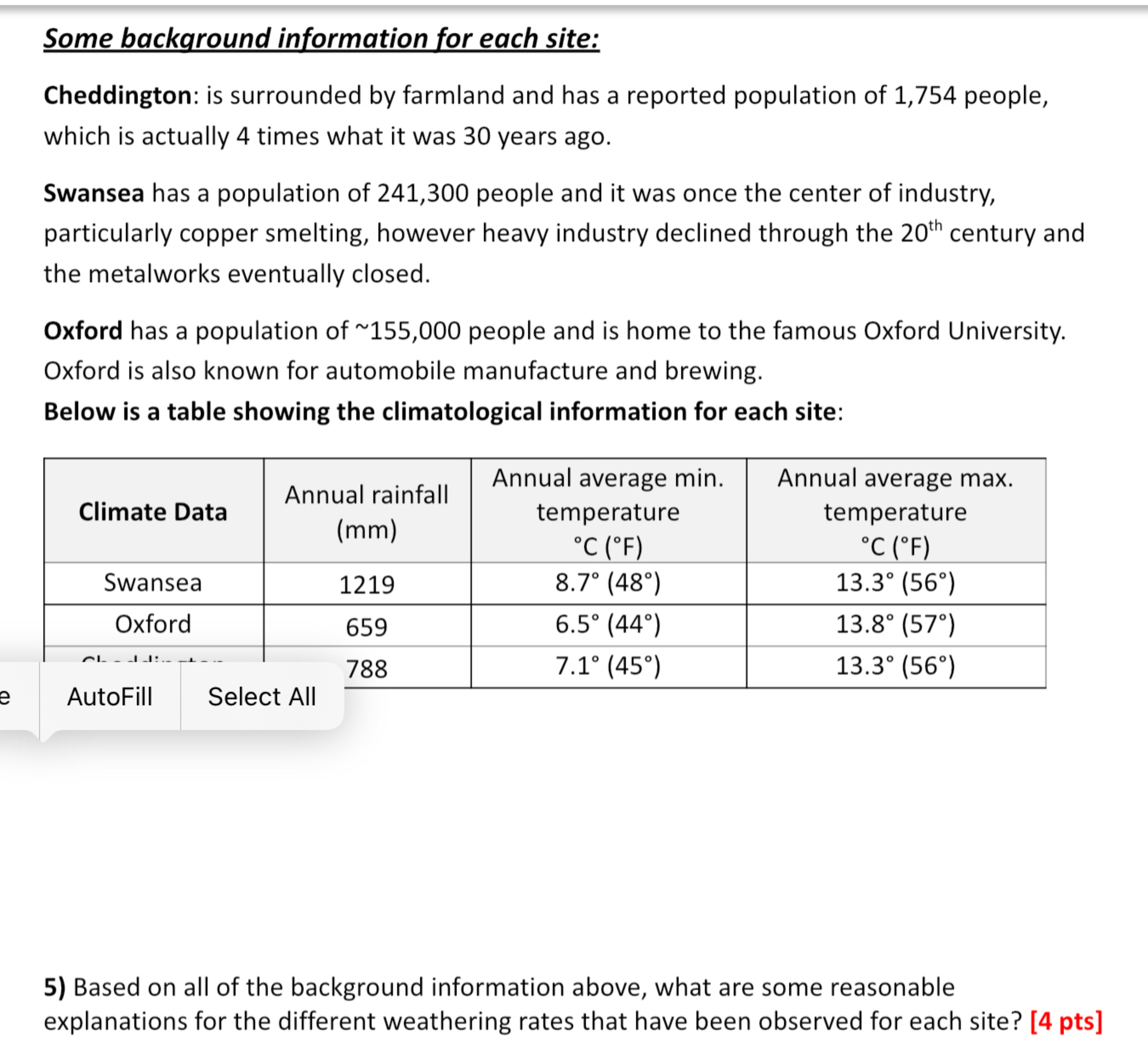 Solved Some background information for each | Chegg.com