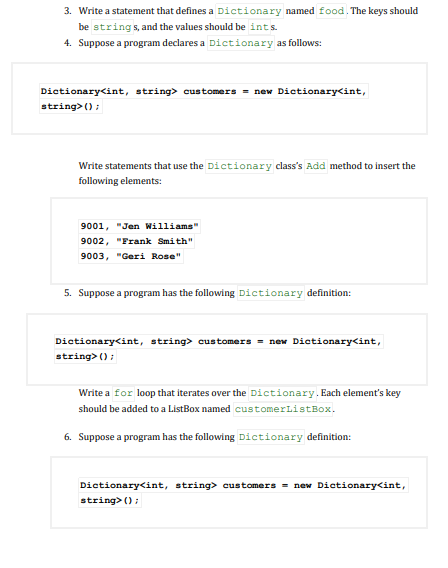 Algorithm Workbench 1. Look at the following | Chegg.com