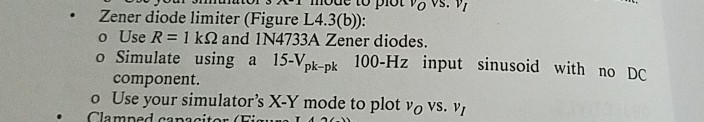 Solved cluding breadboard les (e.g., IN4003) and Zener | Chegg.com
