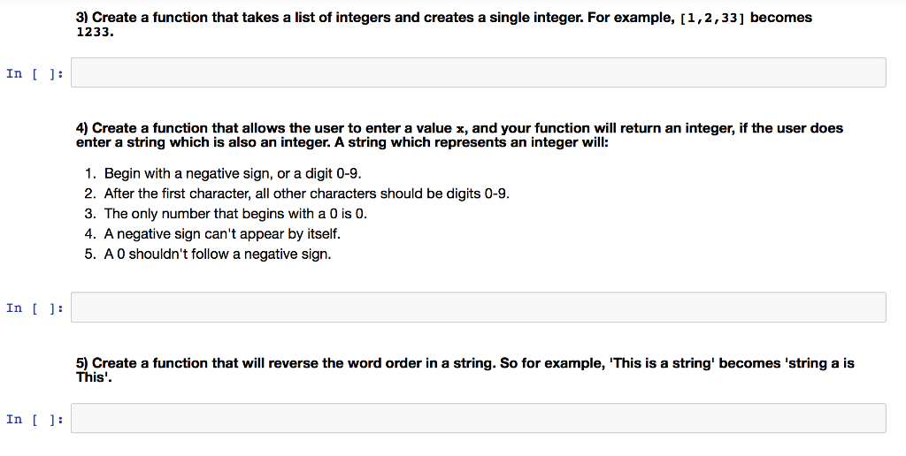 Solved 3) Create a function that takes a list of integers | Chegg.com