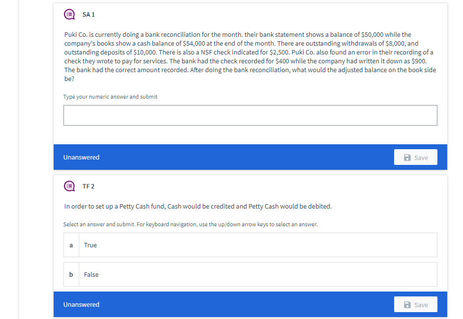 Solved SA 1 Puki Co. is currently doing a bank | Chegg.com