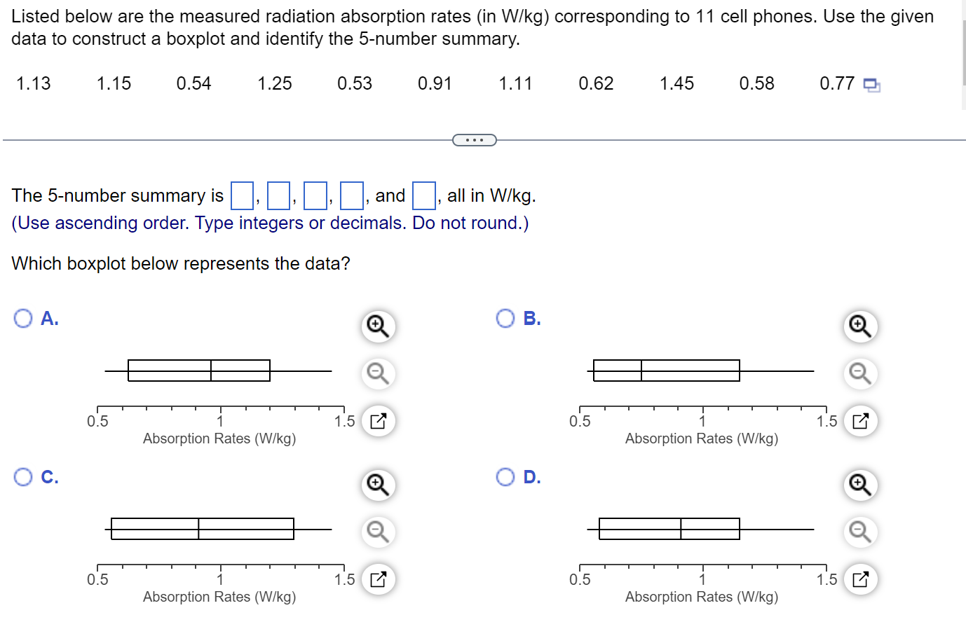 Solved Listed below are the measured radiation absorption | Chegg.com