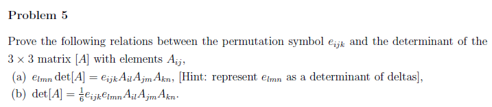 Solved Problem 5 Prove the following relations between the | Chegg.com