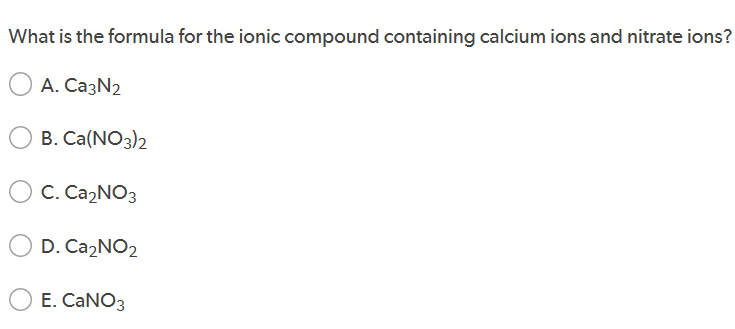 Solved What is the formula for the ionic compound containing | Chegg.com