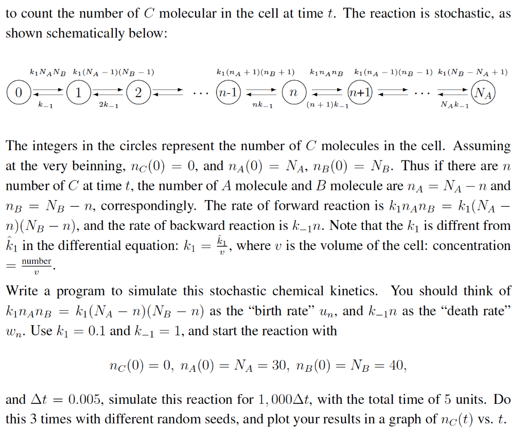 (b) Molecular concentration in chemistry is usually | Chegg.com