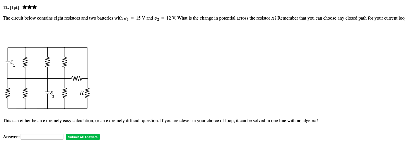 Solved The circuit below contains eight resistors and two | Chegg.com