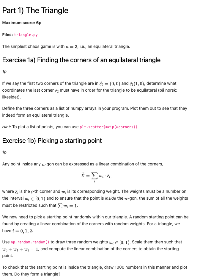 Solved How to I make this program triangle? Its Sierpinski | Chegg.com